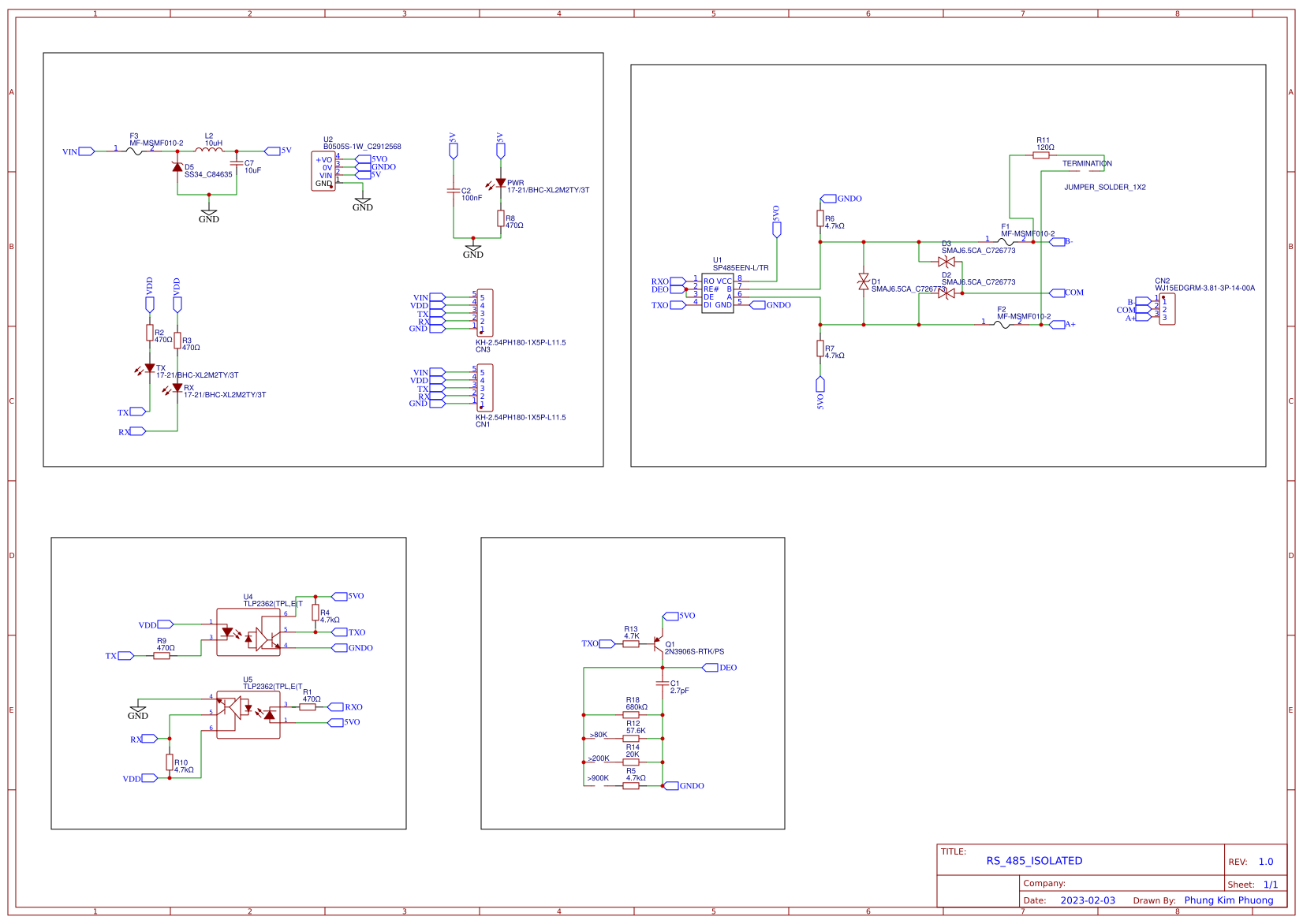 RS485 isolated - EasyEDA open source hardware lab