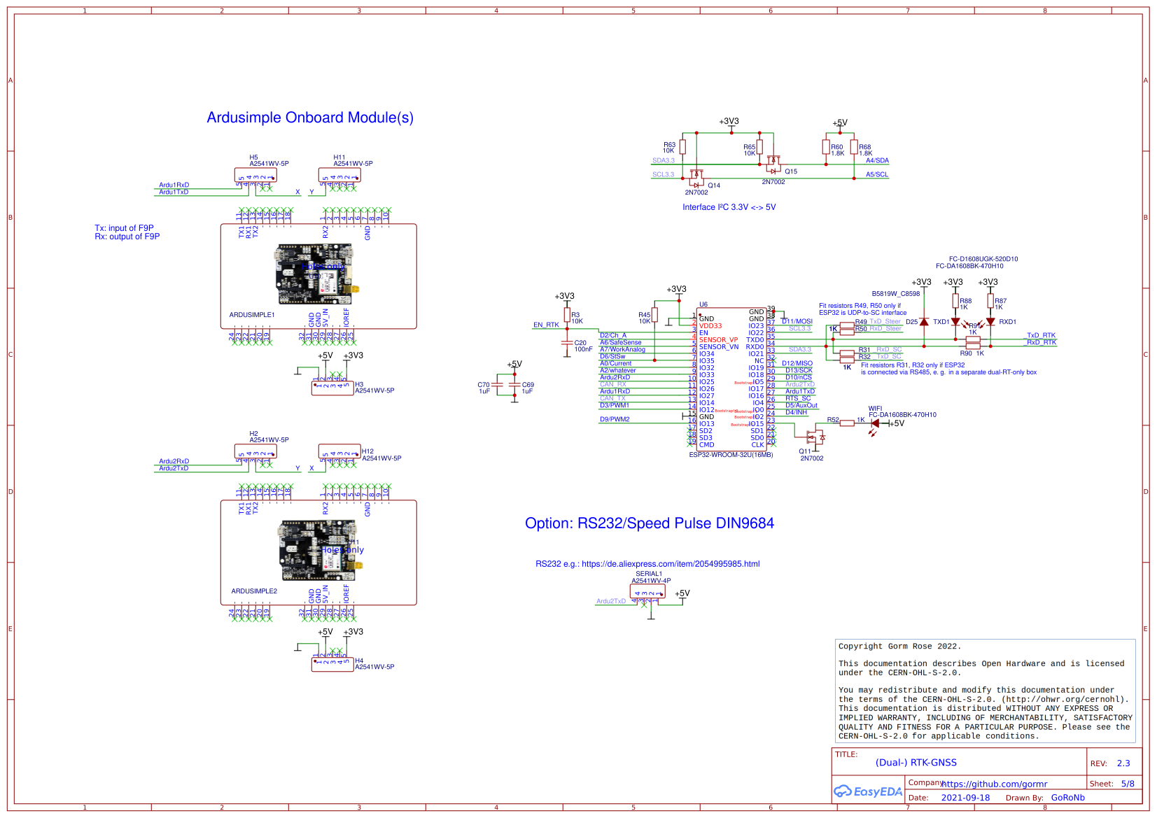 Central Unit for AgOpenGPS V2.3 - OSHWLab