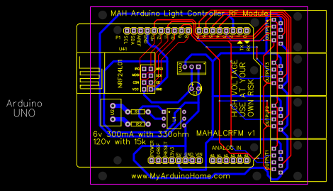 Arduino RF Light Controller Module - EasyEDA open source hardware lab