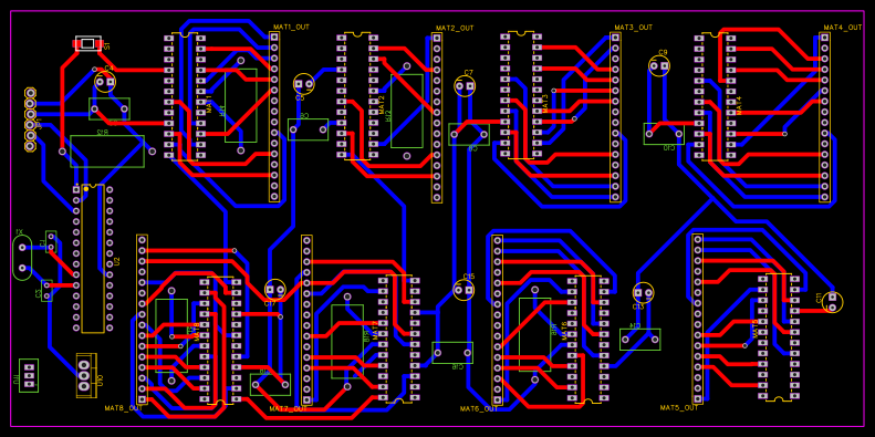 Dot Matrix Display Card - EasyEDA open source hardware lab