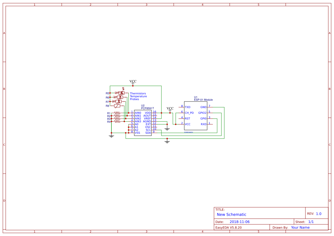 BBQ-ESP01-PCF8591 - Platform for creating and sharing projects - OSHWLab