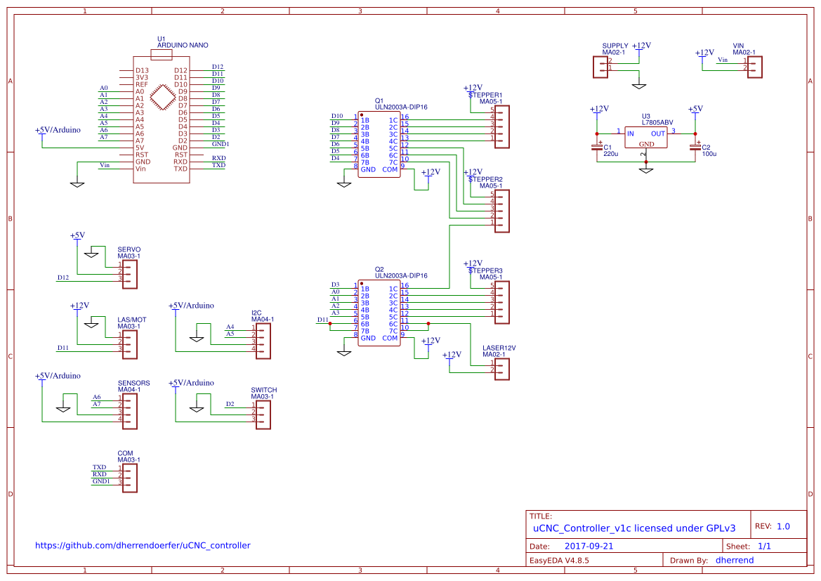 uCNC_Controller_v1c - OSHWLab