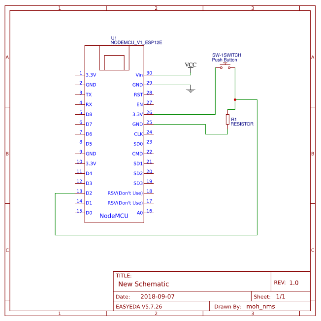 Emergency Button with NodeMCU - OSHWLab