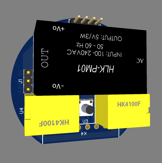mini smart relay switch with 2 input of output - EasyEDA open source hardware lab
