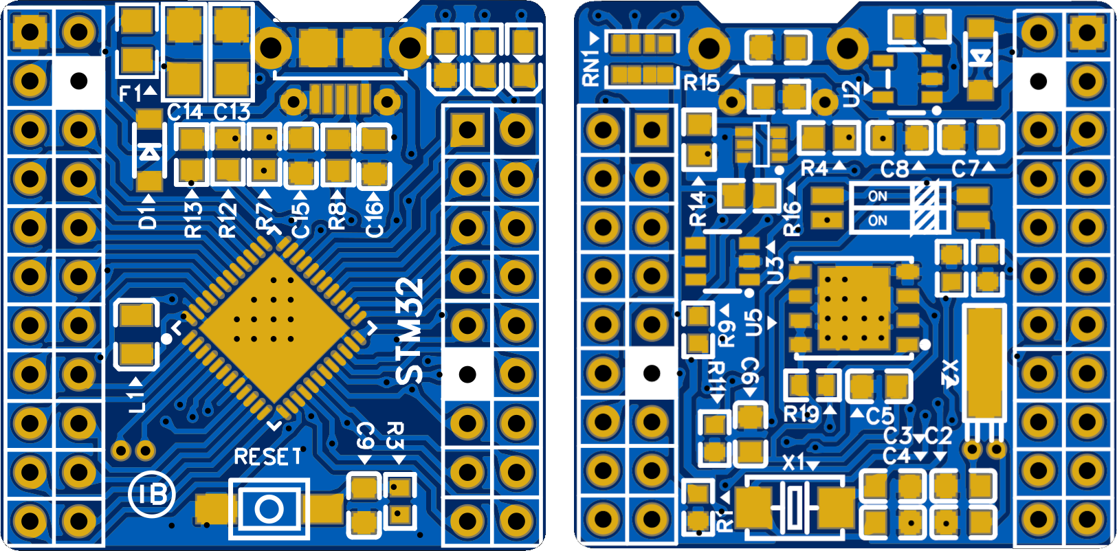 MINIPCB STM32F103CBU6 - EasyEDA open source hardware lab