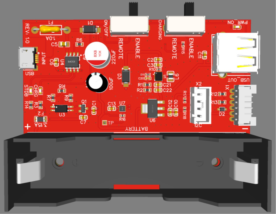 18650 Power Bank with 5V Output - Platform for creating and sharing projects - OSHWLab