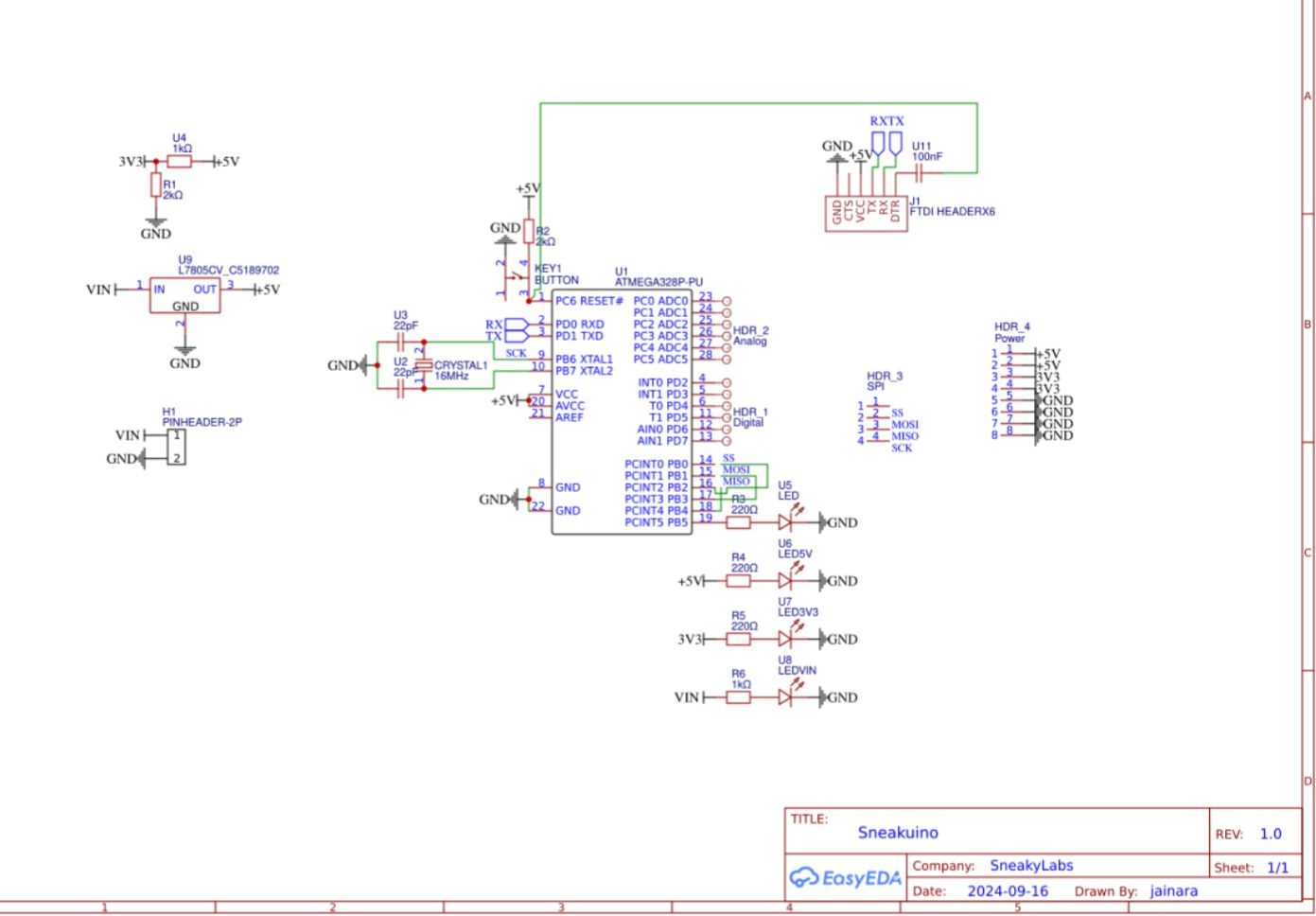Sneakuino Platform For Creating And Sharing Projects Oshwlab