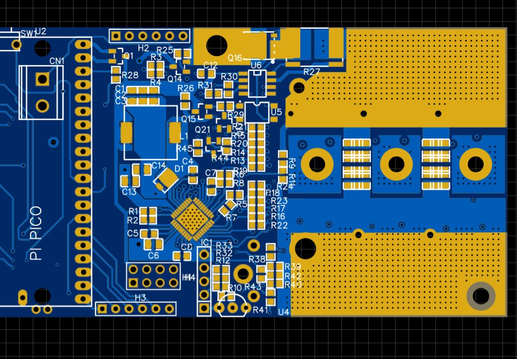 Raspberry Pico BLDC controller - EasyEDA open source hardware lab