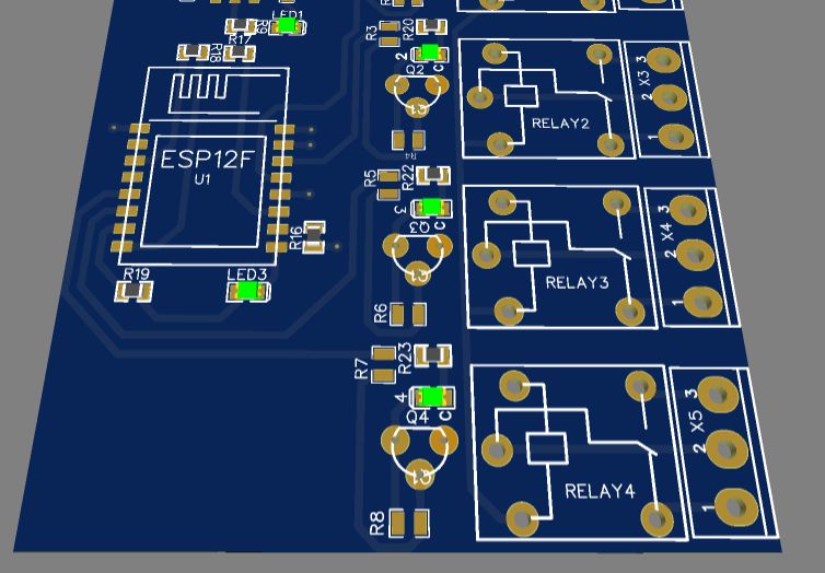 Esp82664relay - Platform for creating and sharing projects - OSHWLab