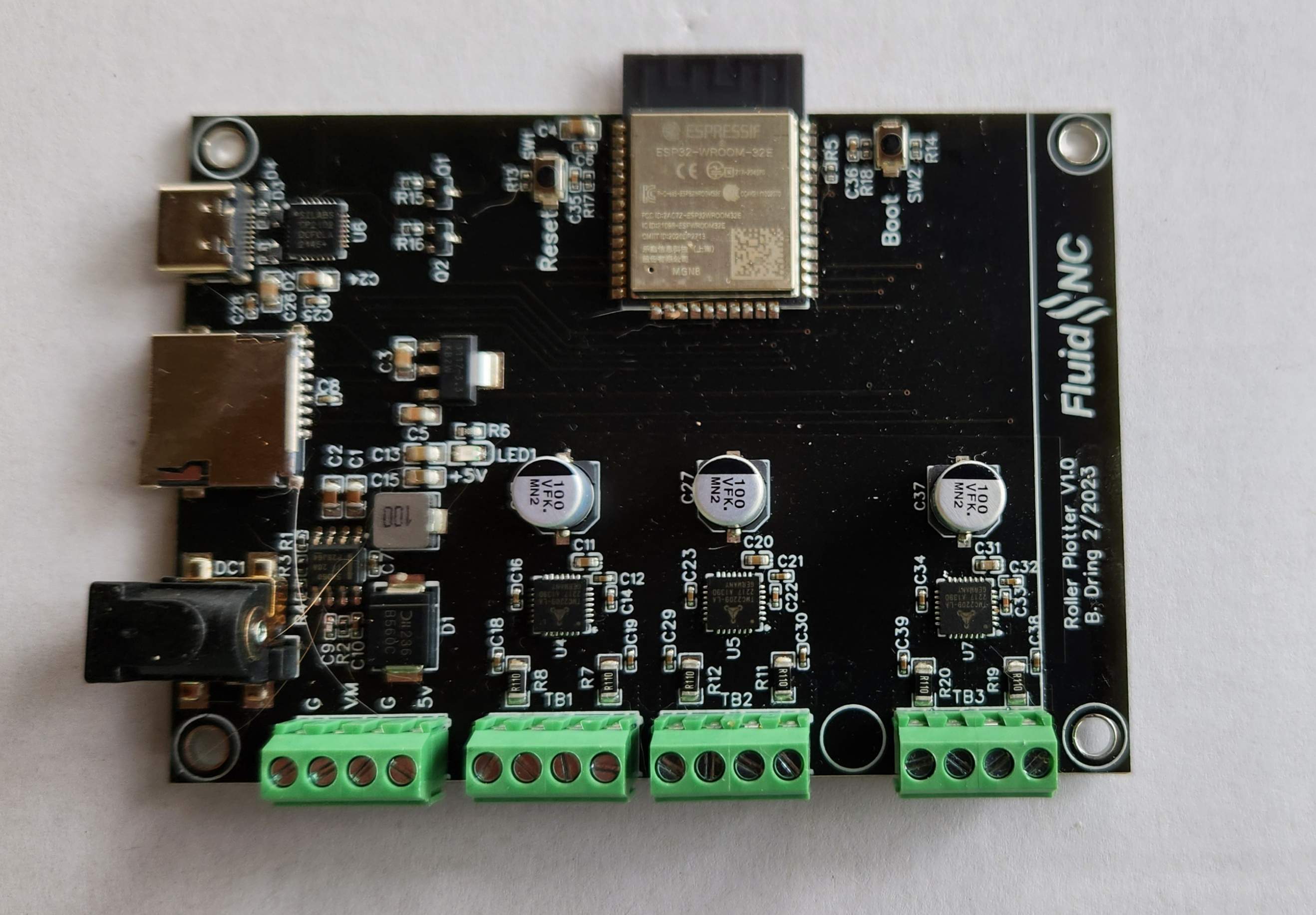 Roller Plotter Controller For Fluidnc Platform For Creating And Sharing Projects Oshwlab