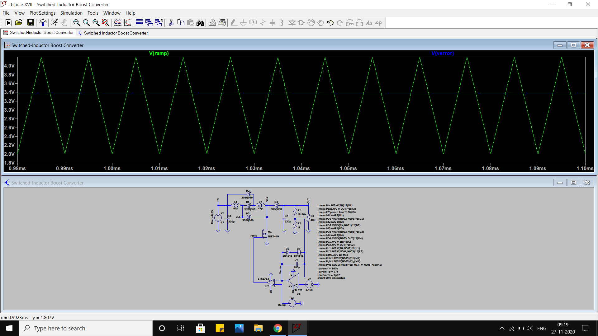 Switched-Inductor Boost Converter (LTspice Simulation) - EasyEDA open ...