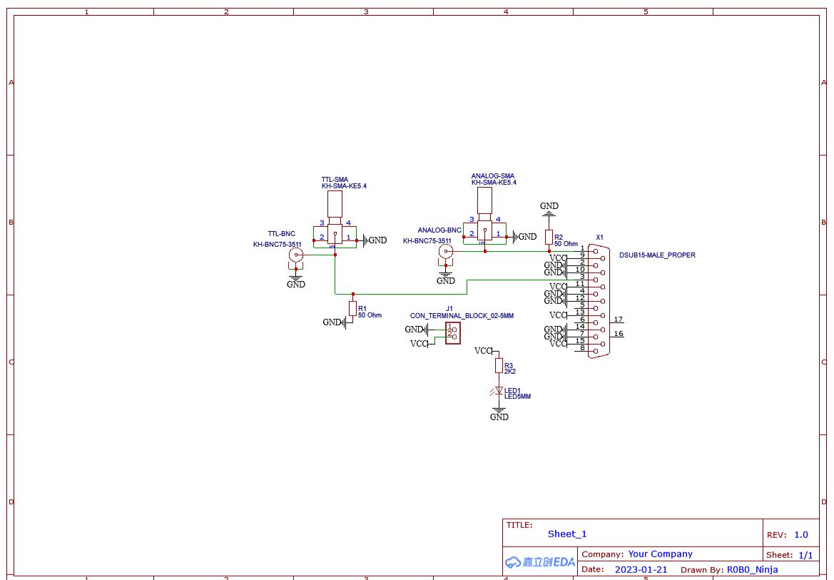 AOM driver connector - Platform for creating and sharing projects - OSHWLab