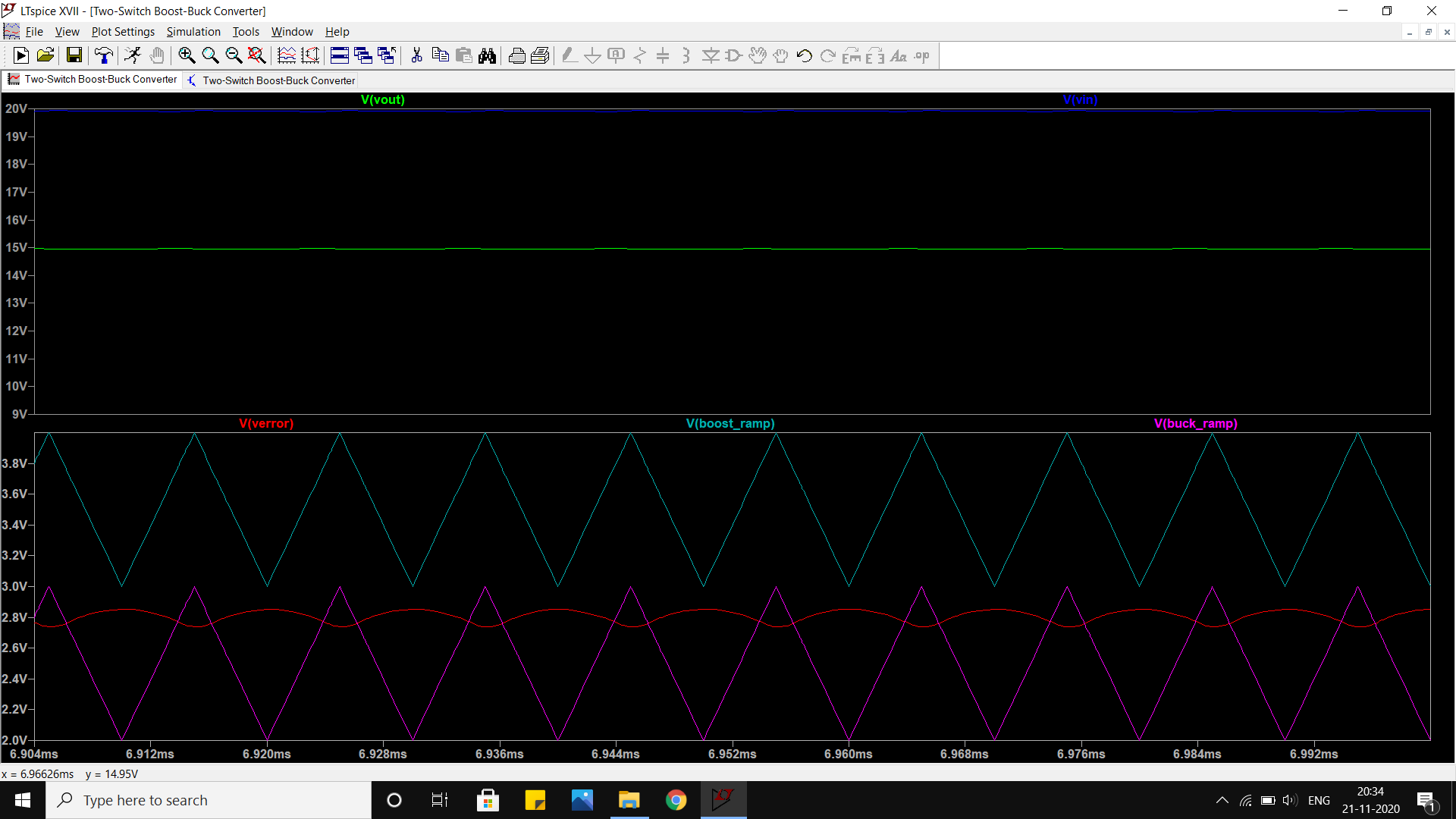 Two-Switch Boost-Buck Converter (LTspice simulation) - EasyEDA open source hardware lab