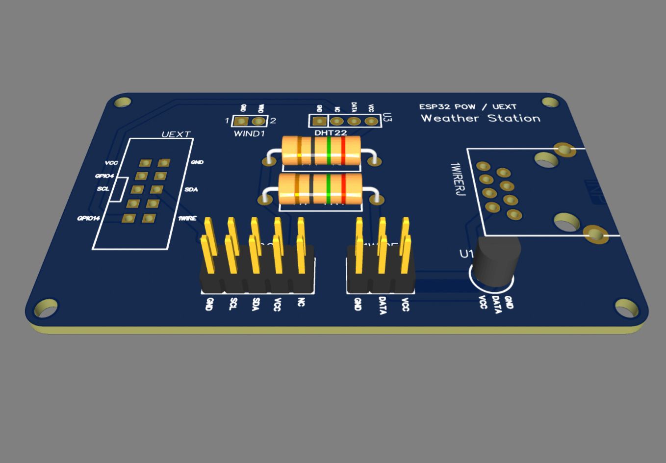 UEXT weather station - Platform for creating and sharing projects - OSHWLab