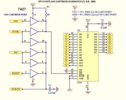 EPYX FASTLOAD C64 cartridge - EasyEDA open source hardware lab