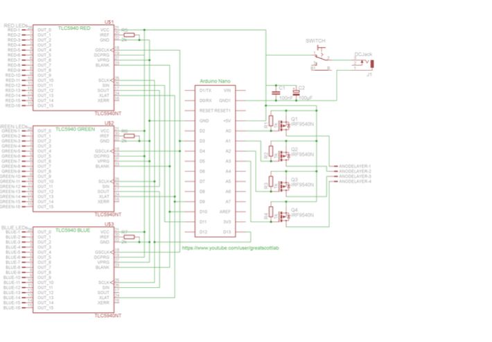 rgb led cube 4x4x4 - Platform for creating and sharing projects - OSHWLab
