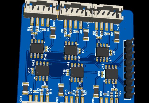 6-dof-loadcell adc array HX717 - Platform for creating and sharing projects - OSHWLab