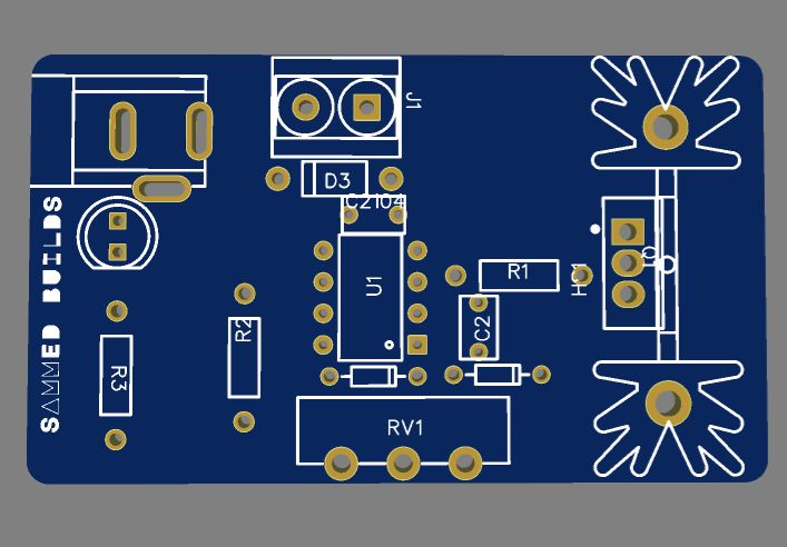 PWM USING 555 (SINGLE LAYERED ) - Platform for creating and sharing projects - OSHWLab