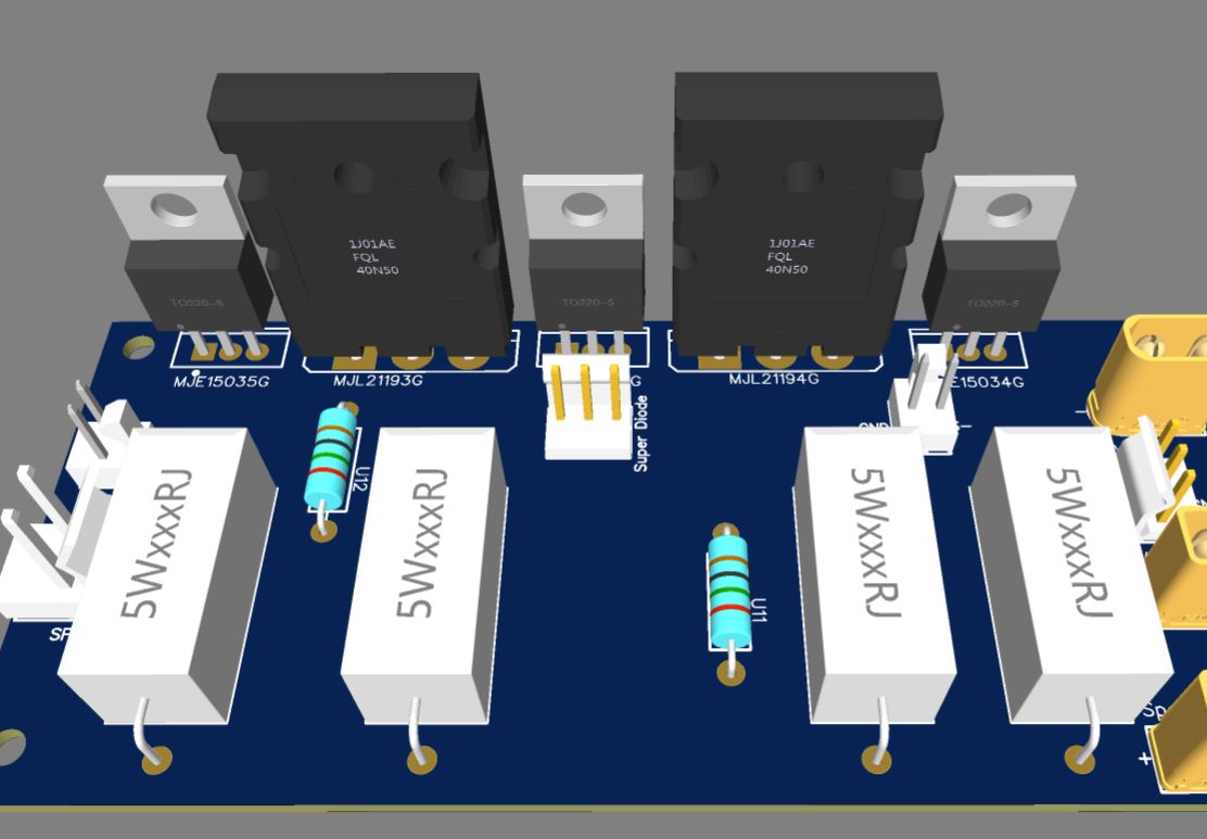 Power Stage with 2 transistors - EasyEDA open source hardware lab