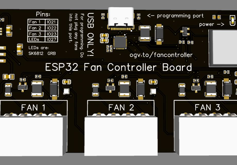ESP32 Fan Controller Board For AC Infinity Cloudline Fans Platform ESP32 Fan Controller Board For AC Infinity Cloudline Fans Platform