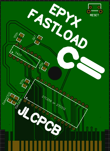 EPYX FASTLOAD C64 cartridge - EasyEDA open source hardware lab