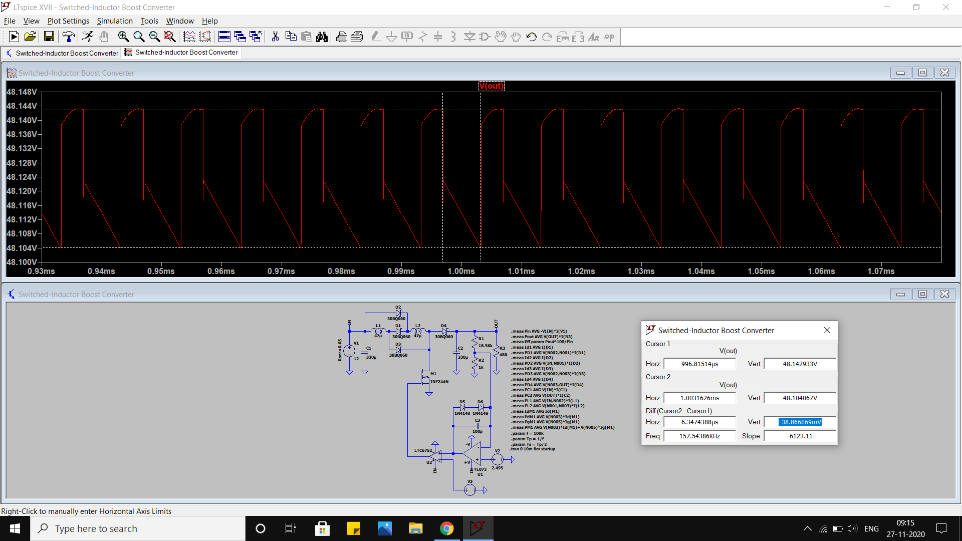 Switched-Inductor Boost Converter (LTspice Simulation) - EasyEDA open ...