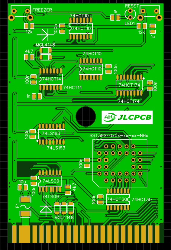 FC3.33 c64 cartridge by GWB - EasyEDA open source hardware lab