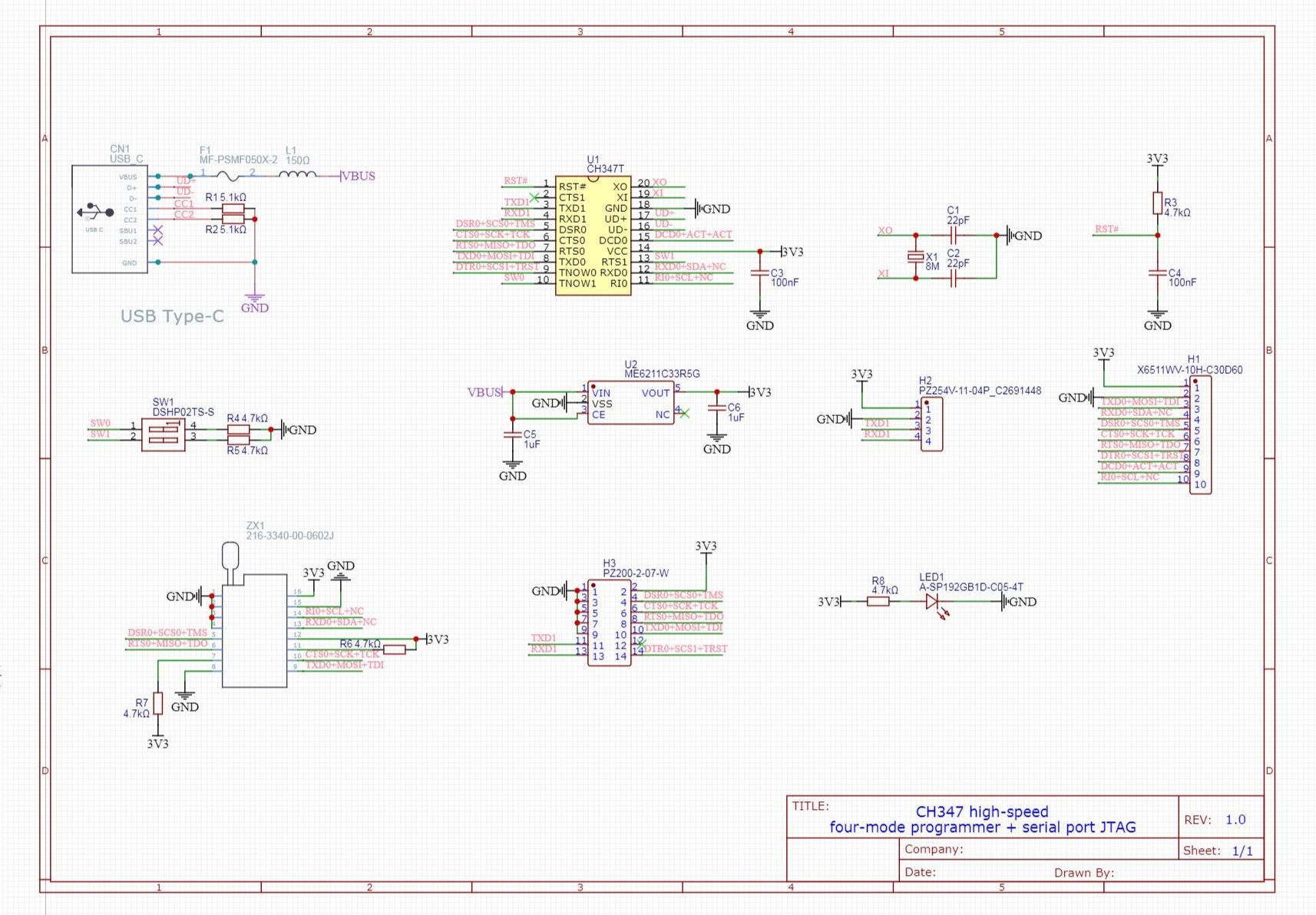 CH347 high-speed - Platform for creating and sharing projects - OSHWLab