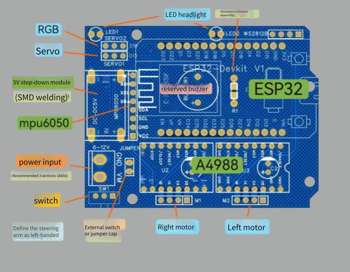 BROBOT stepper motor balancing vehicle (open source project modified version) wind control ...