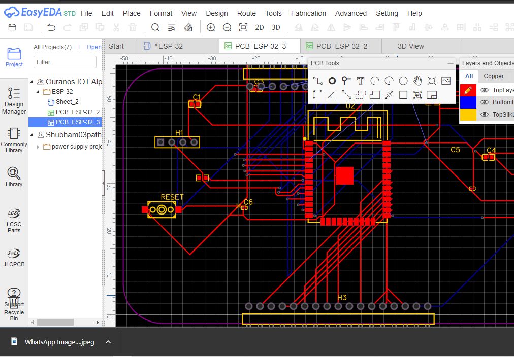 Ouranos IOT alpha - EasyEDA open source hardware lab