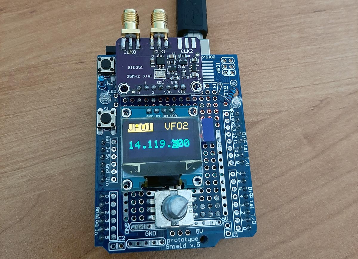 SI5351_OLED_SHIELD - EasyEDA open source hardware lab