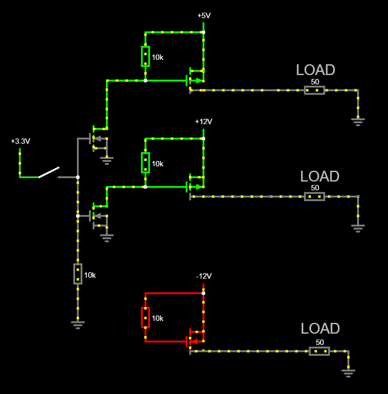 Control a negative power supply with a Mosfet - EasyEDA open source hardware lab