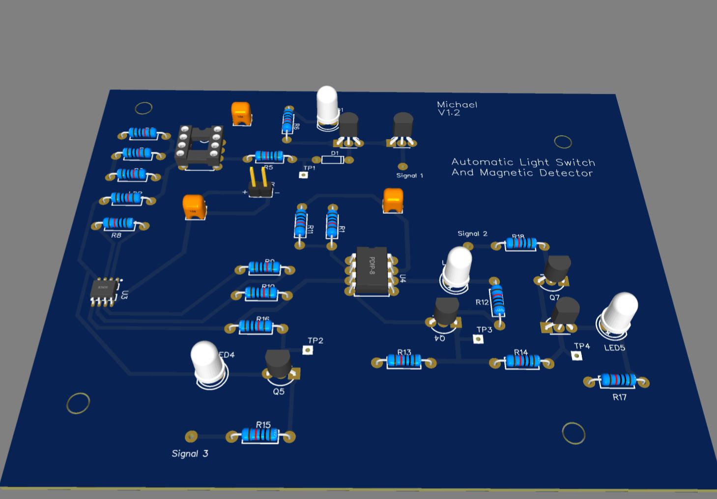 Automatic Light Switch And Magnetic Detector - Platform for creating and sharing projects - OSHWLab