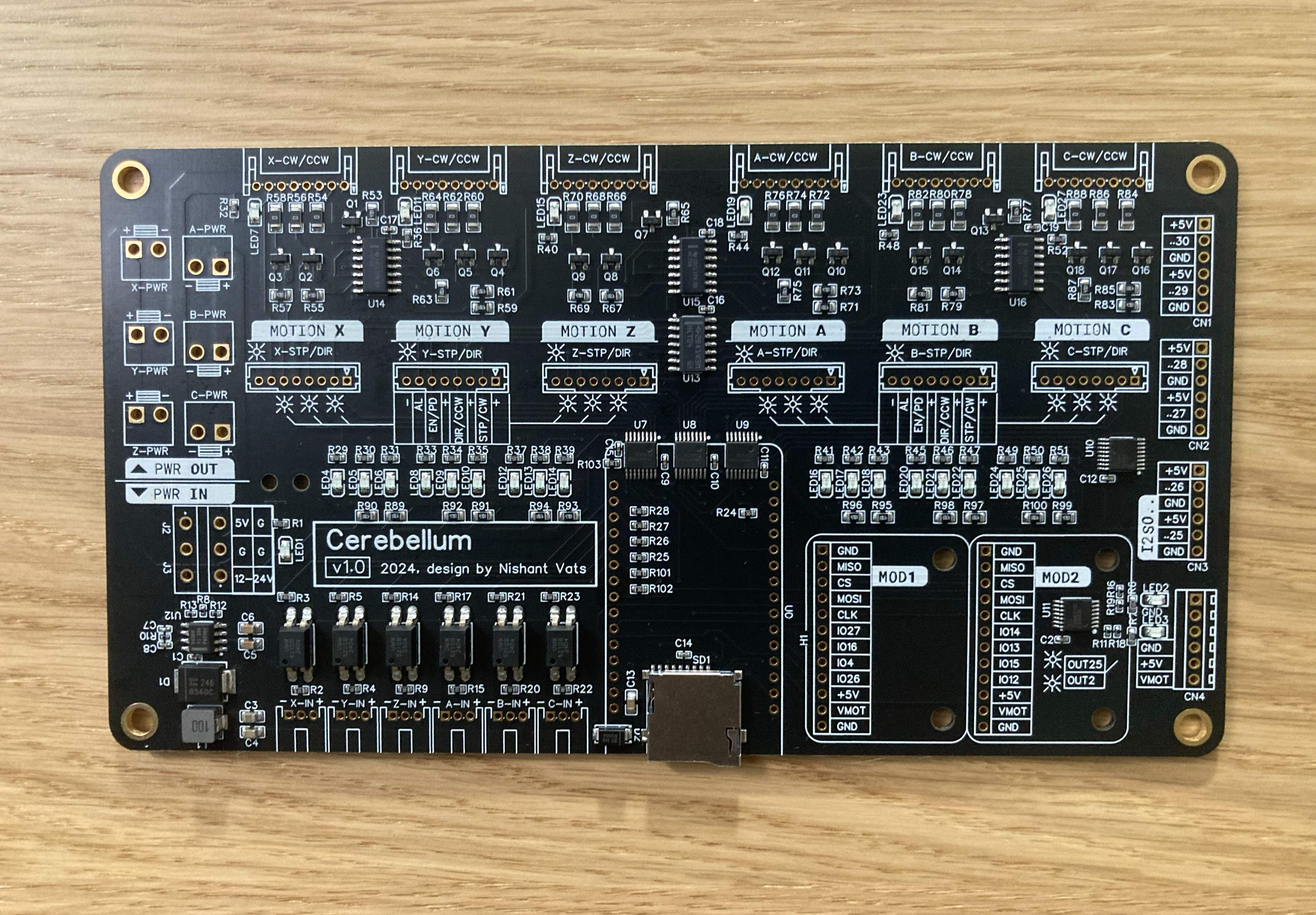 Cerebellum 1.0 6-Channel MCB for FluidNC - Platform for creating and sharing projects - OSHWLab