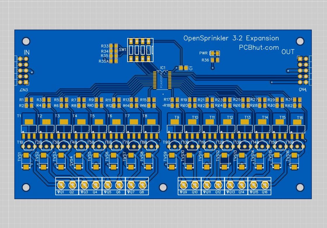 OpenSprinkler 3.2 AC expansion - Platform for creating and sharing projects - OSHWLab