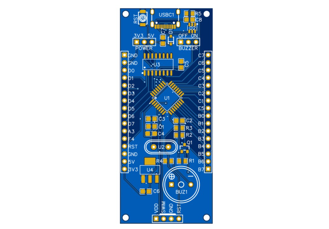 STM8_DevBoard - EasyEDA open source hardware lab