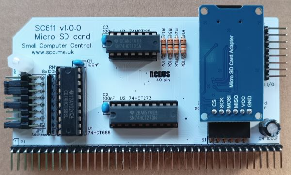 SC611 v1.0 Micro SD module for RCBus-40pin - OSHWLab